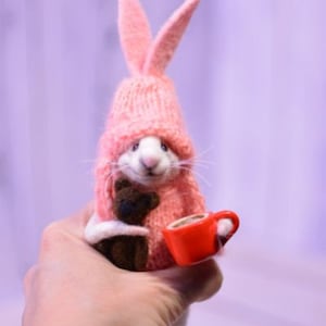 MADE TO ORDERMouse bunny Mouse rabbit Easter Gift Bunny Gift | Etsy