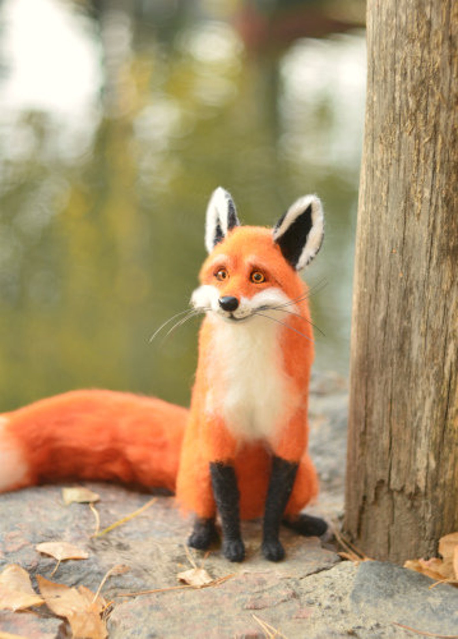 Made to Order Fox Felt Doll Fox OOAK Needle Felted Animal Fox - Etsy