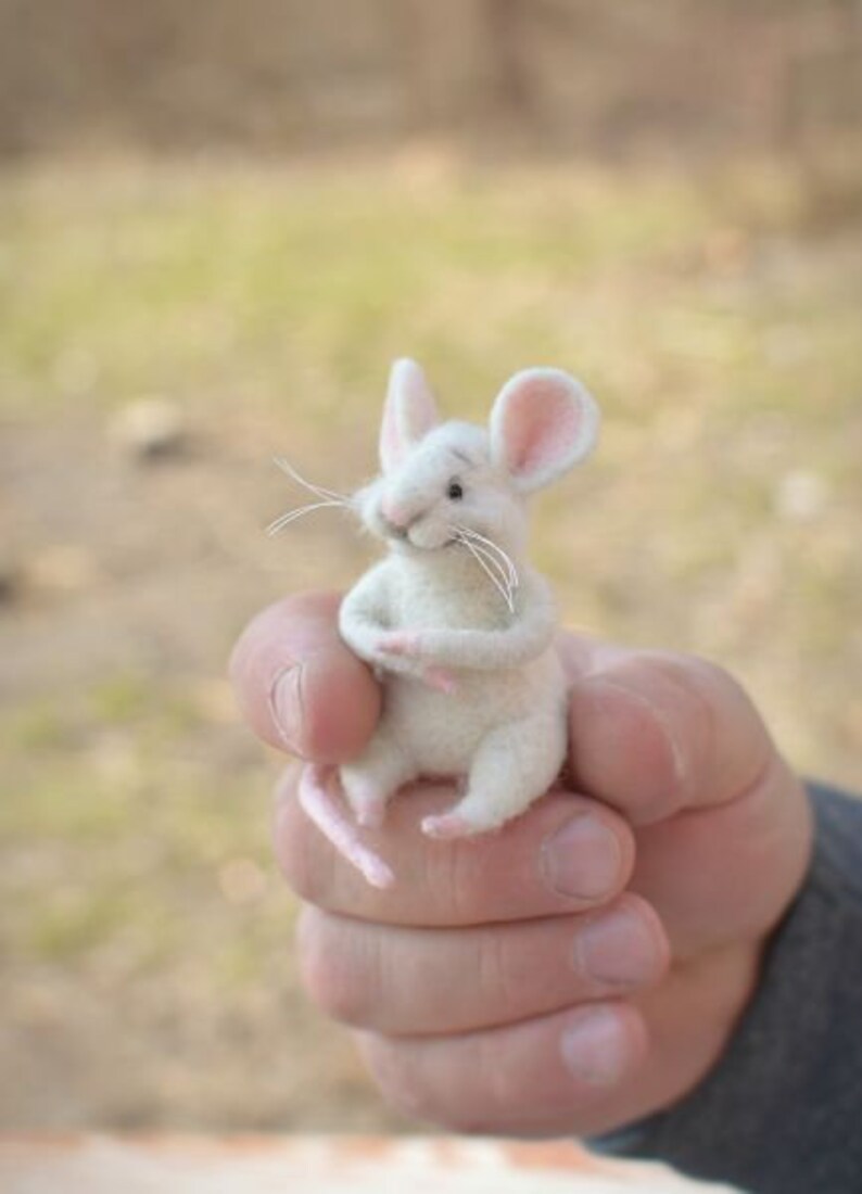 MADE TO ORDER White mice Mouse in the cup Cute mouse Mouse on | Etsy