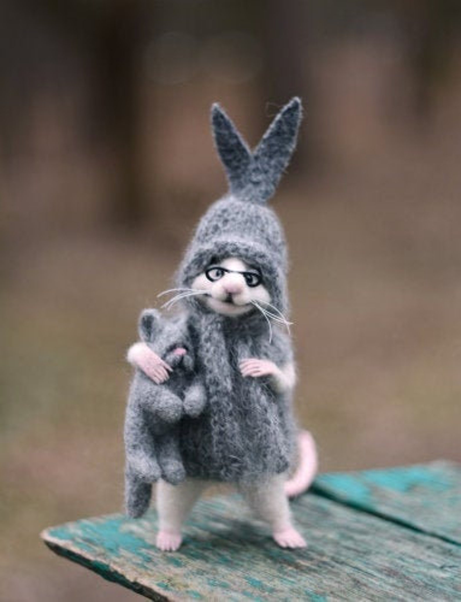 MADE TO ORDER White Rat Cute Rat Needle Felted Mouse Mouse - Etsy