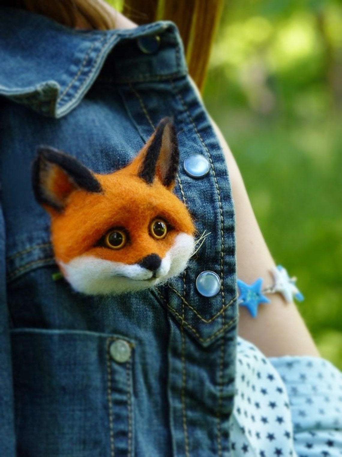 MADE TO ORDER 3D Brooches Felt Fox Animals Brooch Pins Felted Brooch ...