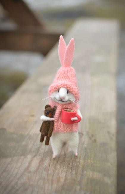 MADE TO Ordermouse Bunny Mouse Rabbit Easter Gift Bunny Gift - Etsy ...
