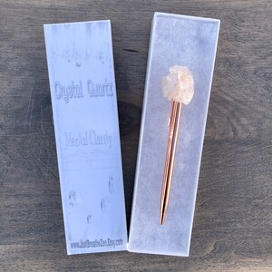 Gem Topped Pen Crystal Affirmation Pens Crystal - Etsy
