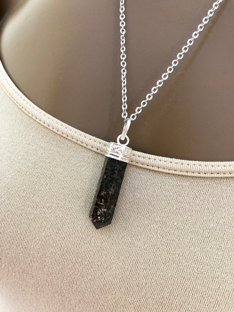Garnet Necklace, Garnet Pendant, Garnet Gemstone Necklace, Healing ...