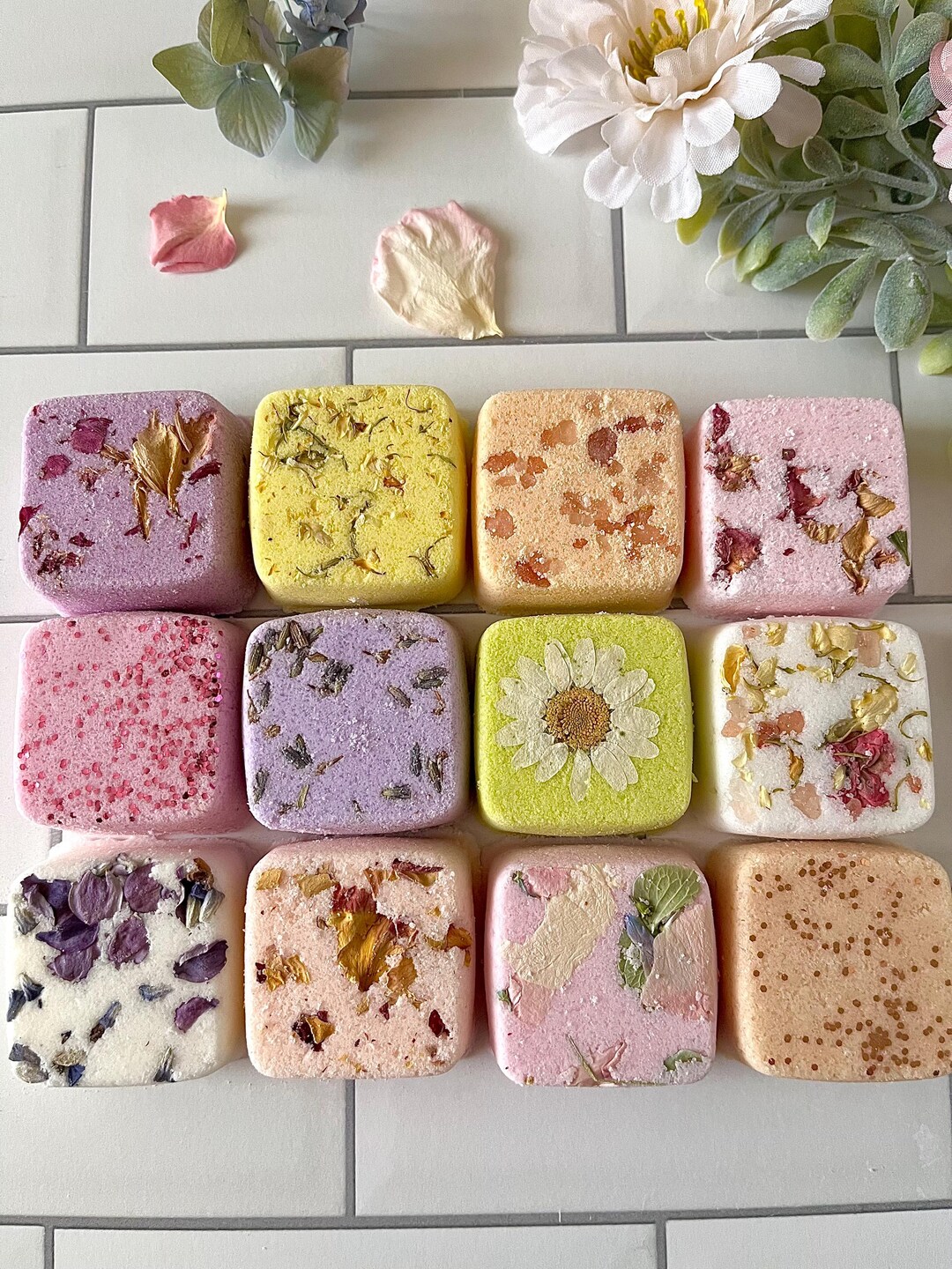 Bath Bomb Spa Gift Set of 12, Natural Aromatherapy Botanical Spa Bath ...