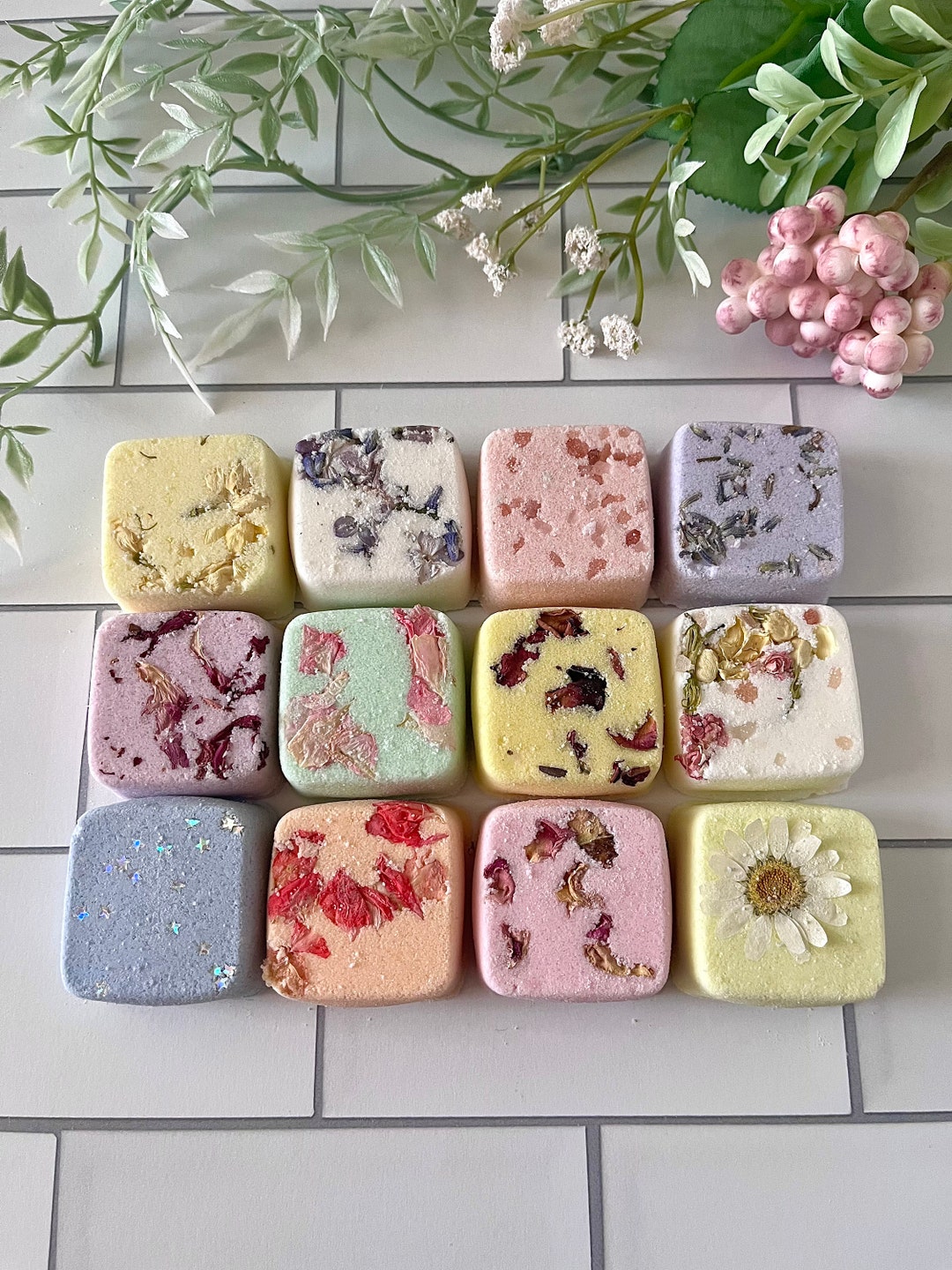 Bath Bomb Spa Gift Set of 12, Natural Aromatherapy Botanical Spa Bath ...