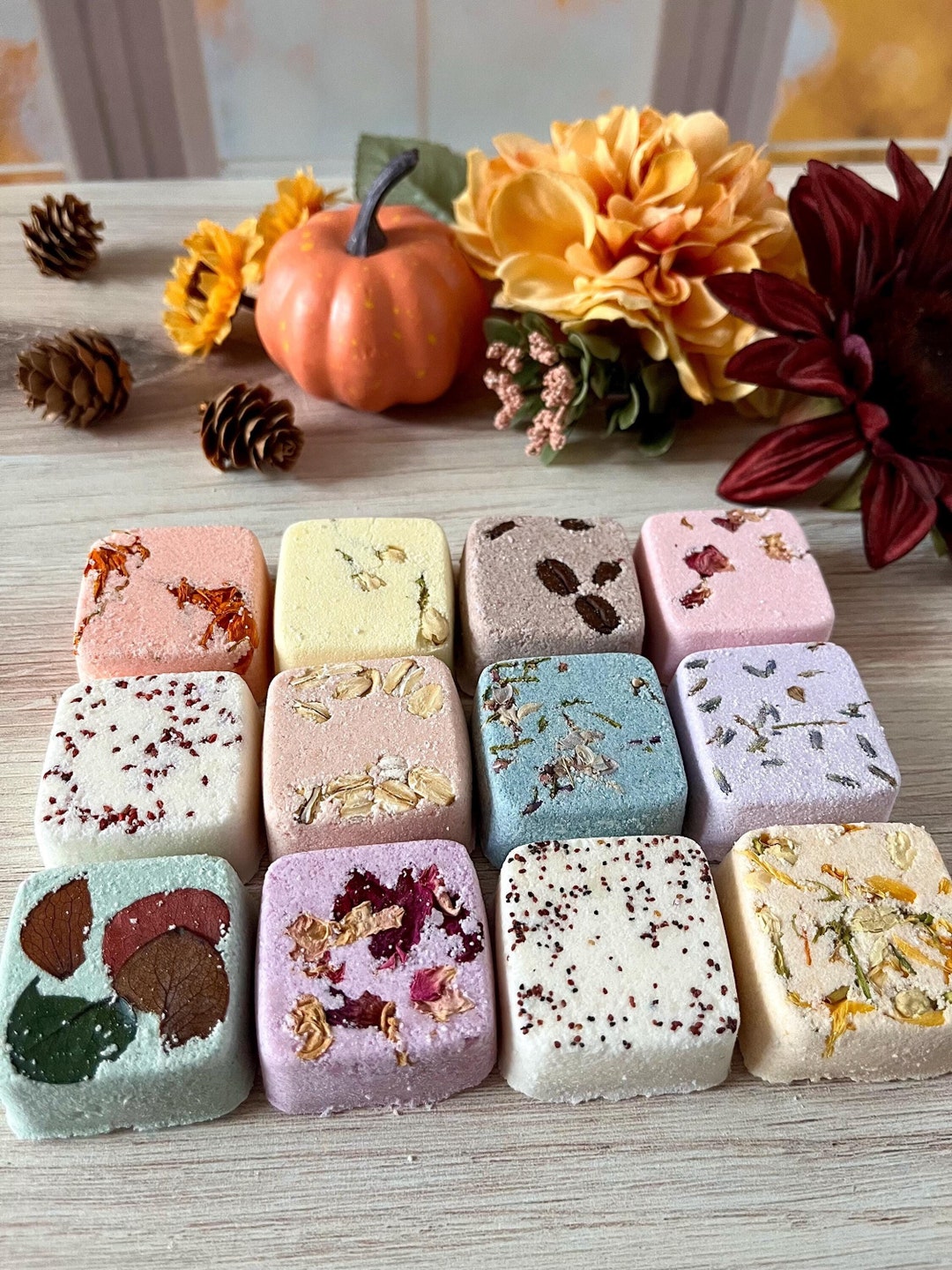 Bath Bomb Spa Gift Set of 12, Natural Aromatherapy Botanical Spa Bath ...