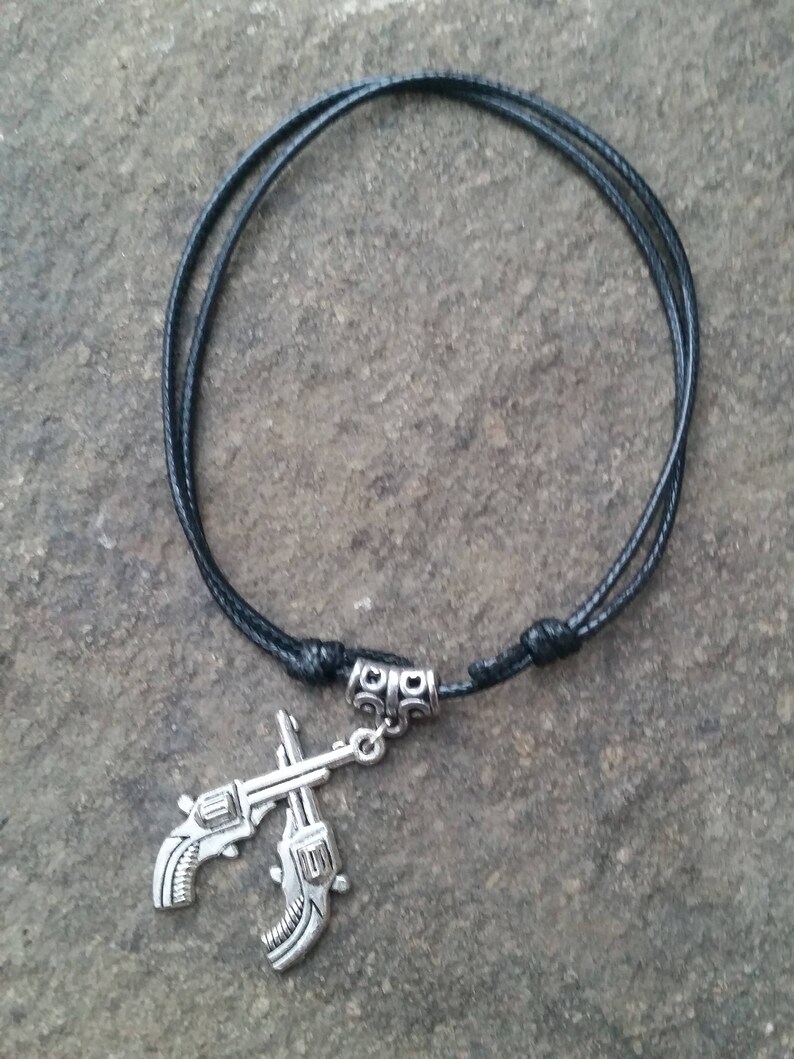 Crossed Pistols Charm Bracelet/anklet..gun Shooting Jewelry - Etsy