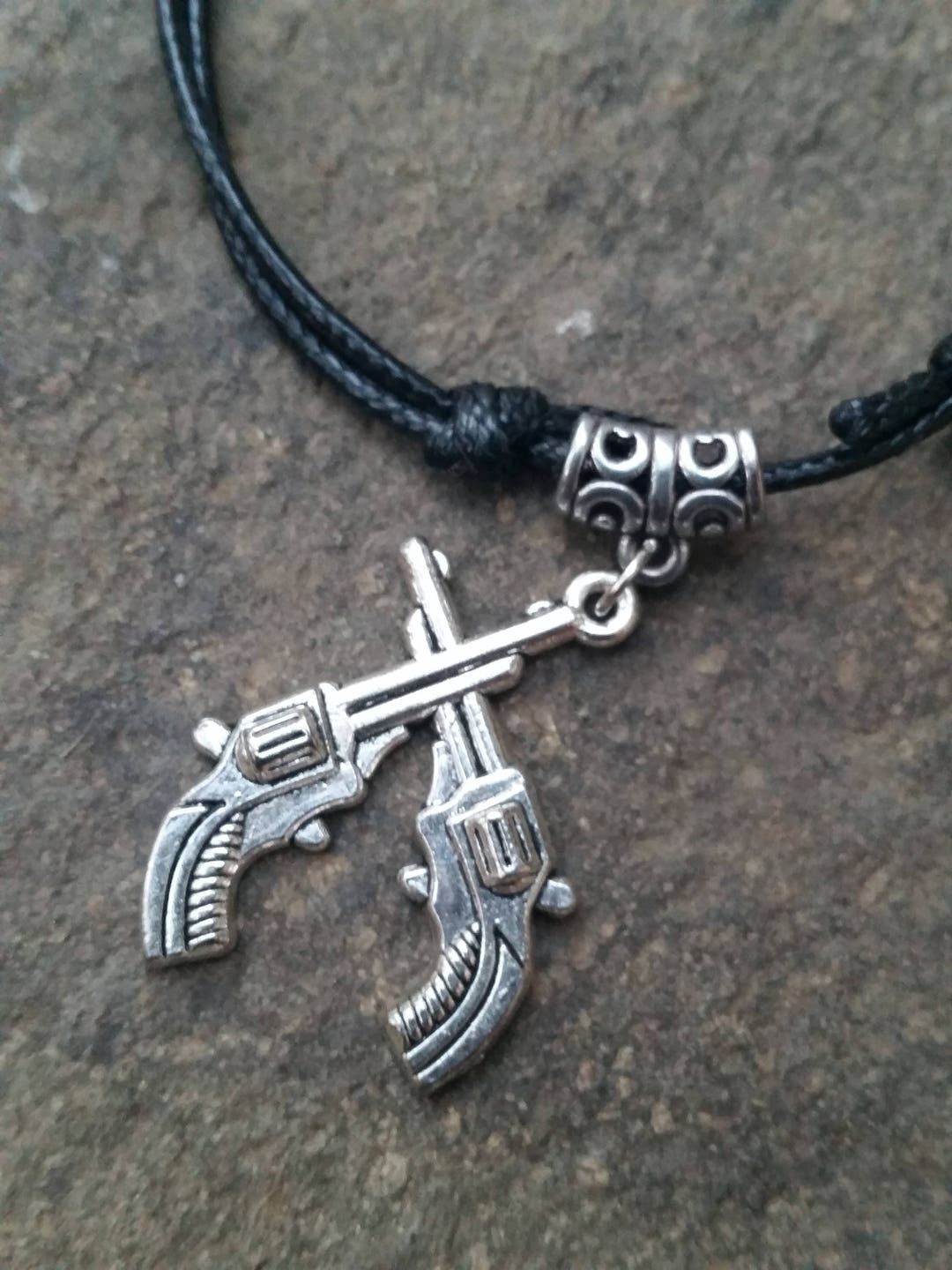 Crossed Pistols Charm Bracelet/anklet..gun Shooting Jewelry - Etsy