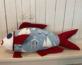 Fish Pillow the Giant ATLANTIC BLUEFIN TUNA thunnus Thunnus Neck Pillow ...
