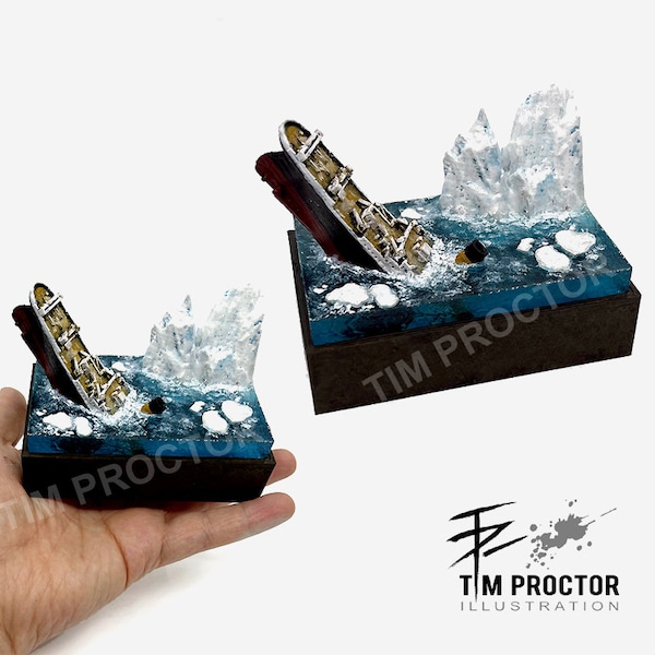 Titanic Resin Diorama - Etsy