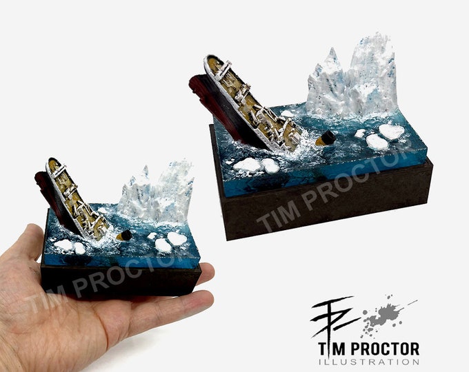 TITANIC Mini Diorama - Etsy