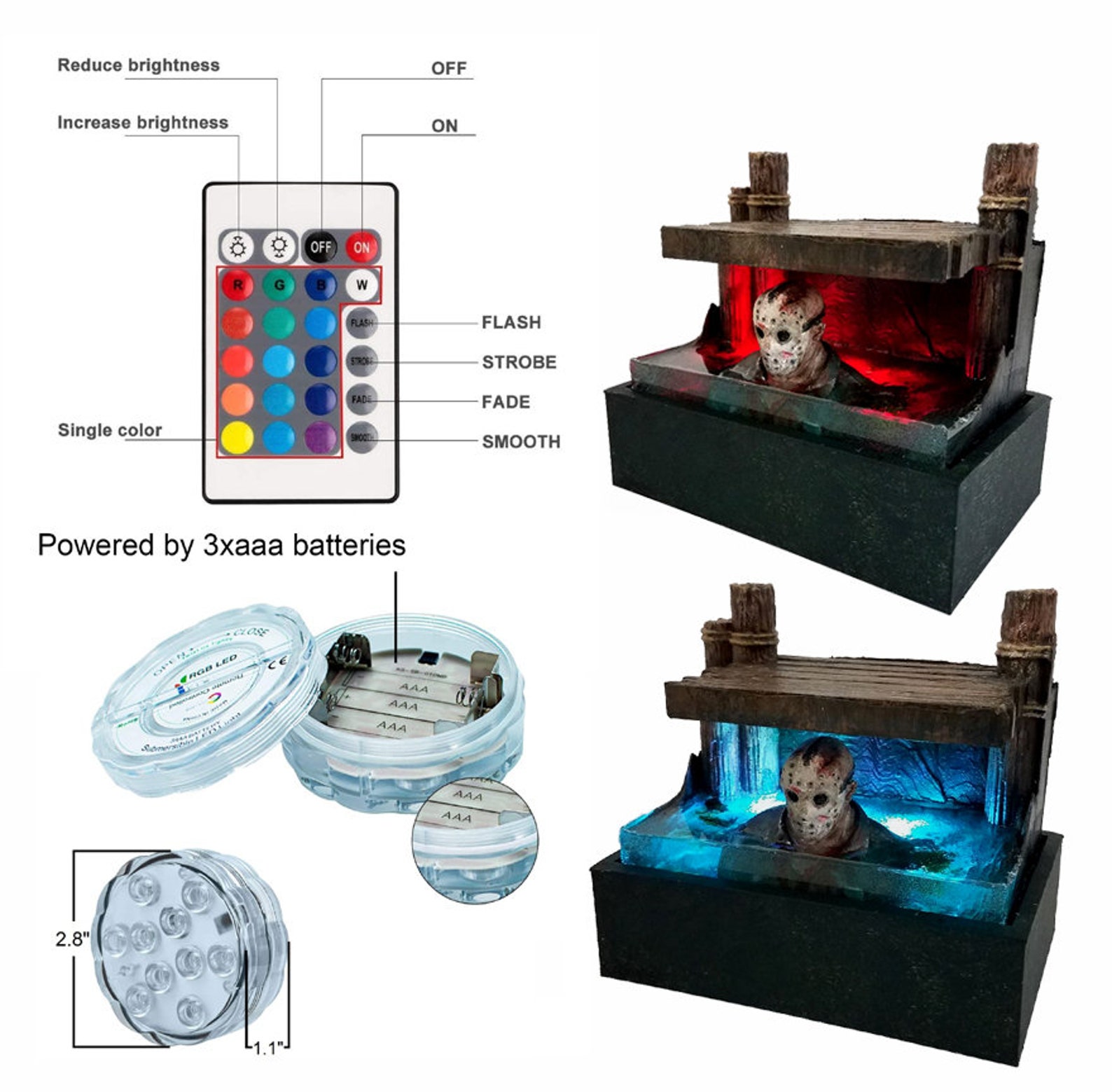 Jason Light up Diorama - Etsy