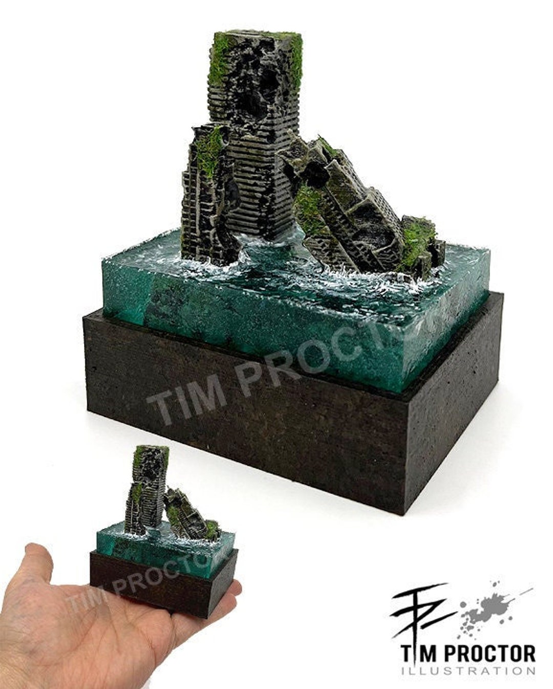 CITY RUINS Post Apocalypse Mini Diorama - Etsy