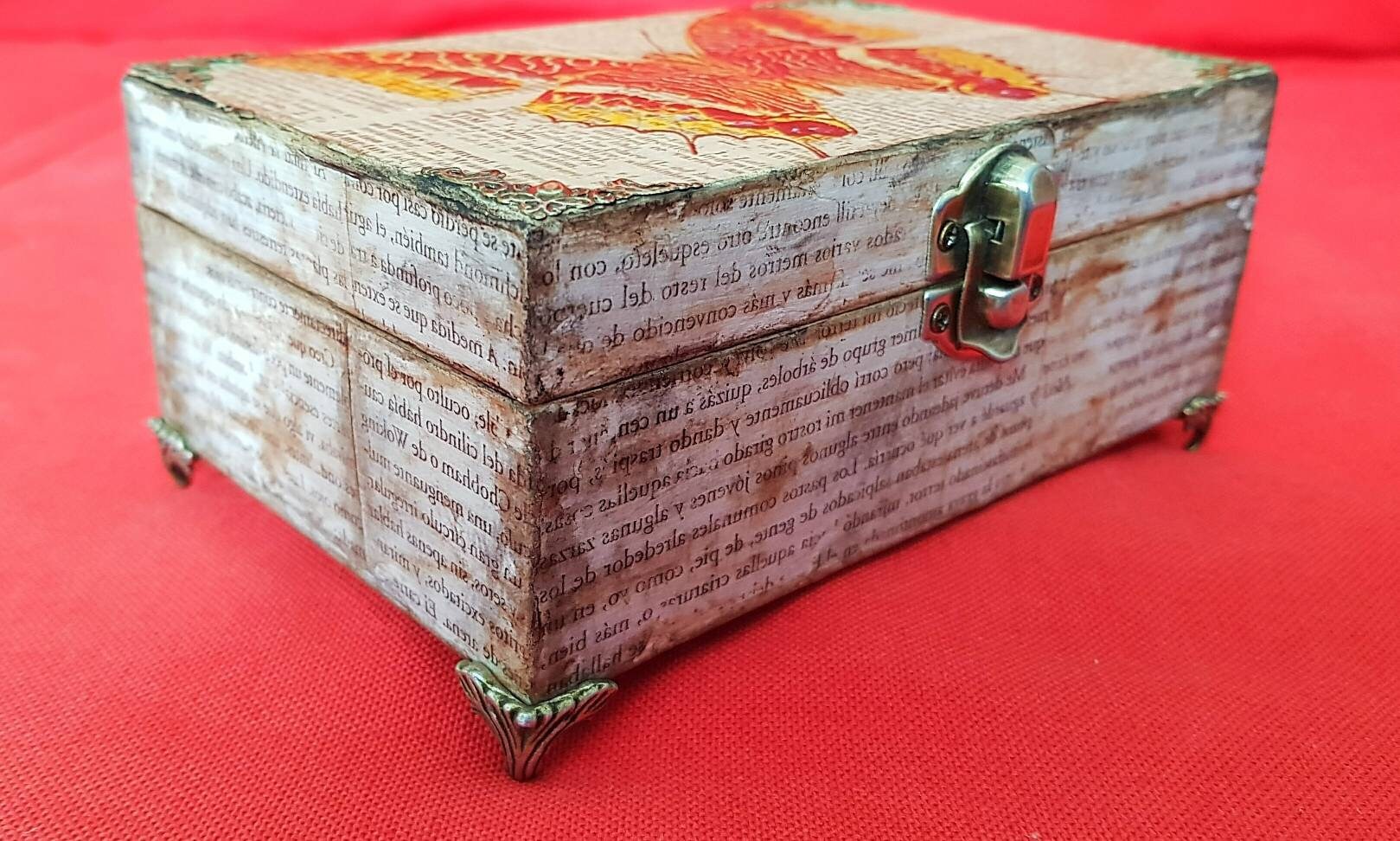 Wooden Music Box, Box With Butterfly, Music Box With Butterfly, Music ...