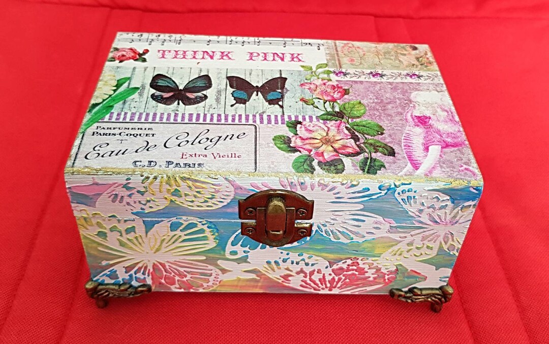 Wooden music box, Box with butterfly, Music box with butterfly, Music ...