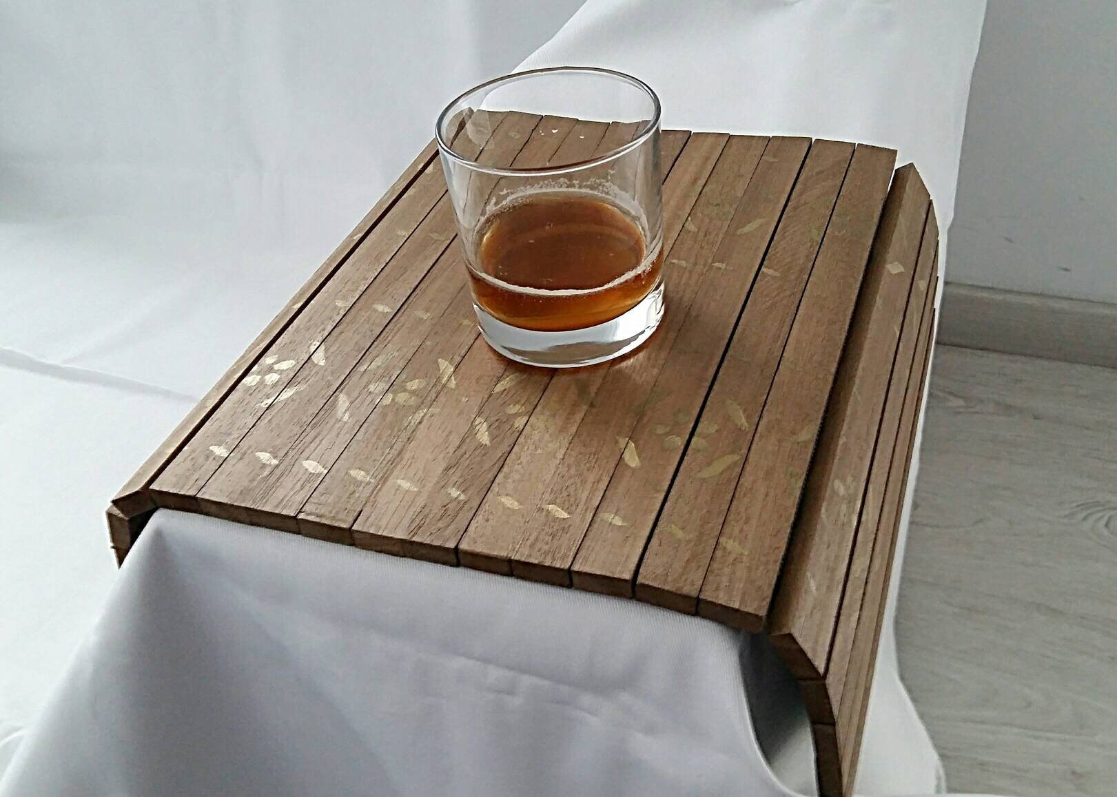 Sofa Tray, Wooden Tray, Flexible Chair Tray, Wooden TV Tray, Wooden ...