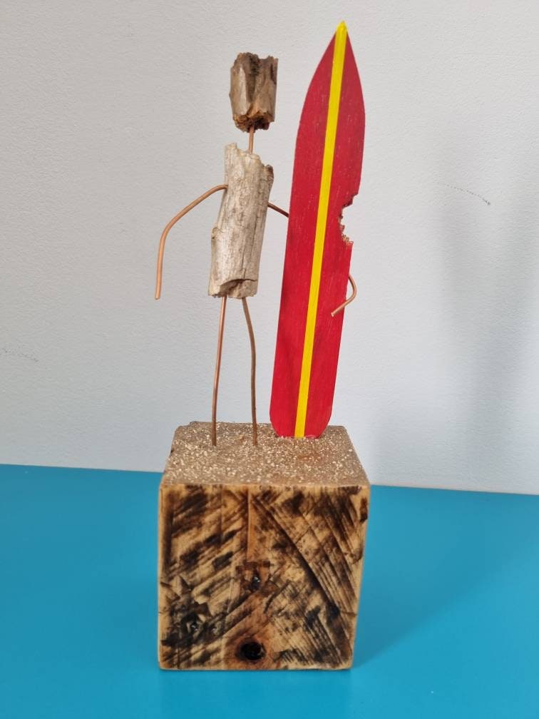 Surf,surfer,surfer on the Beach,surfer Statue,surfer Figure,wooden ...