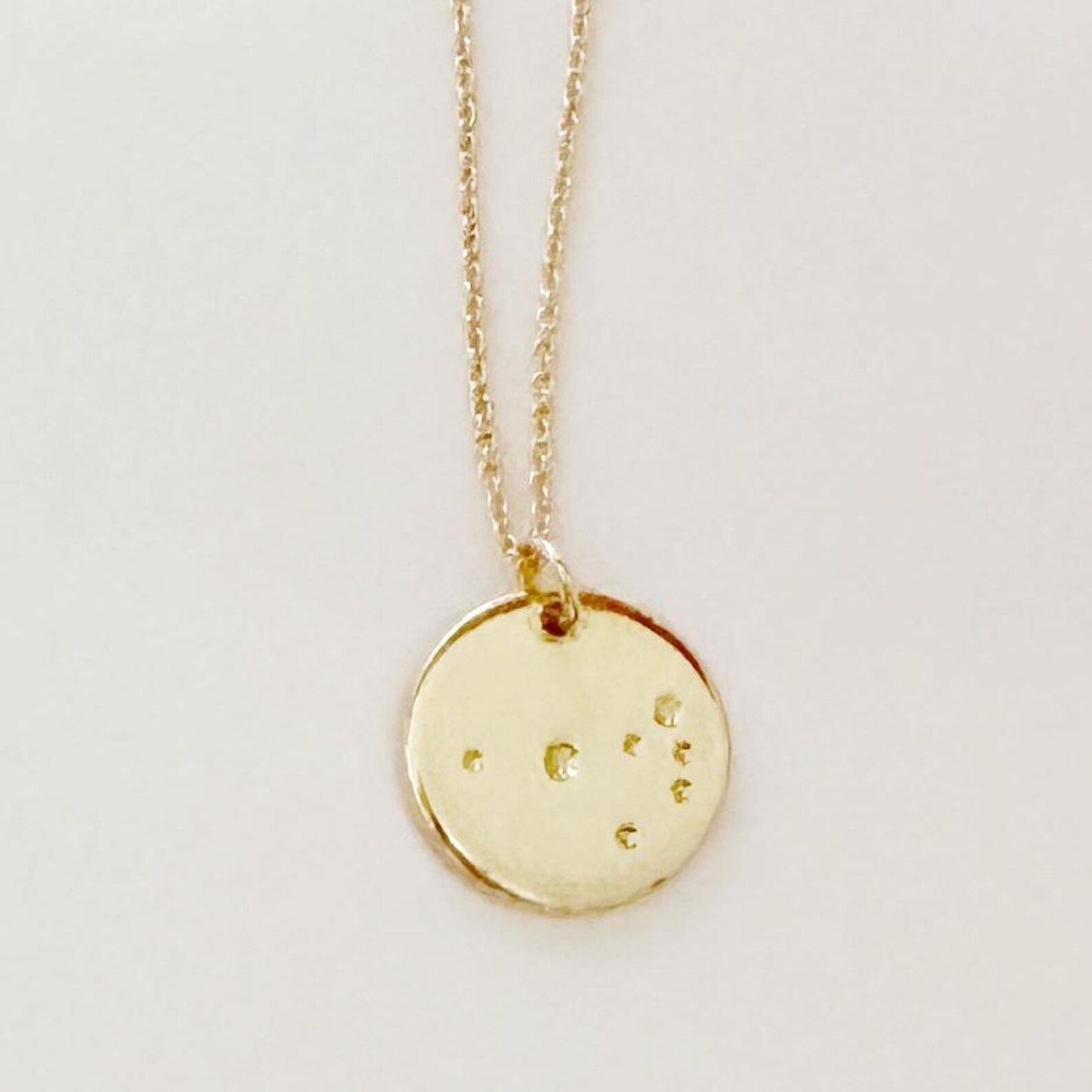 Hand Stamped Ursa Major Constellation Necklace: Celestial Star Sign - Etsy