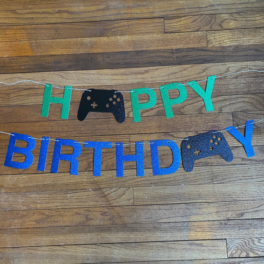 Video Game Birthday Banner, Gaming Birthday Decor, Gamer Birthday ...