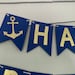 Nautical Birthday Banner, Nautical Birthday Bunting, Anchor Birthday ...