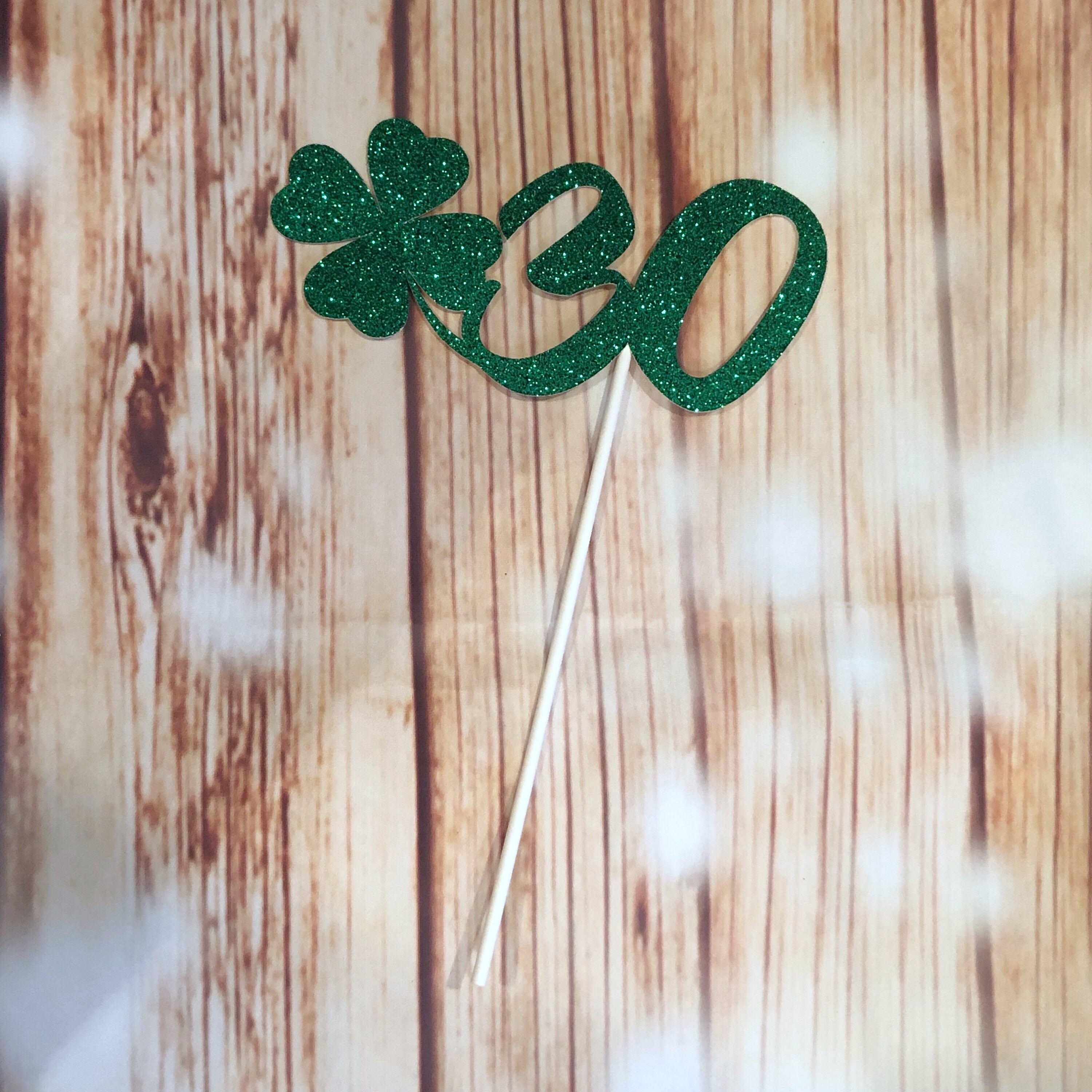 CUSTOM AGE Shamrock Topper, St Patrick's Day Cake Topper, St Paddy Cake ...