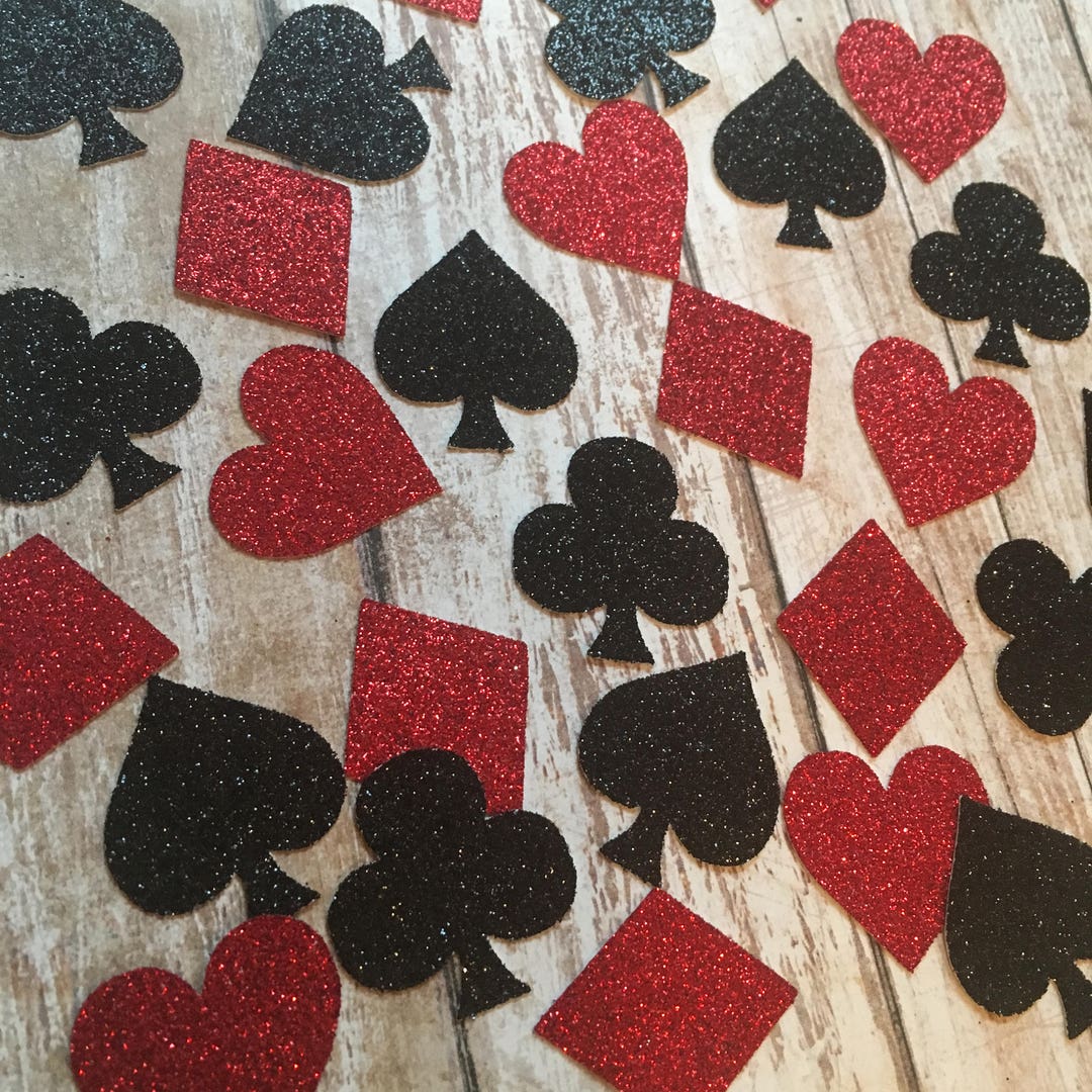 Playing Card Confetti, Casino Birthday Banner, Playing Card Decor, Las ...
