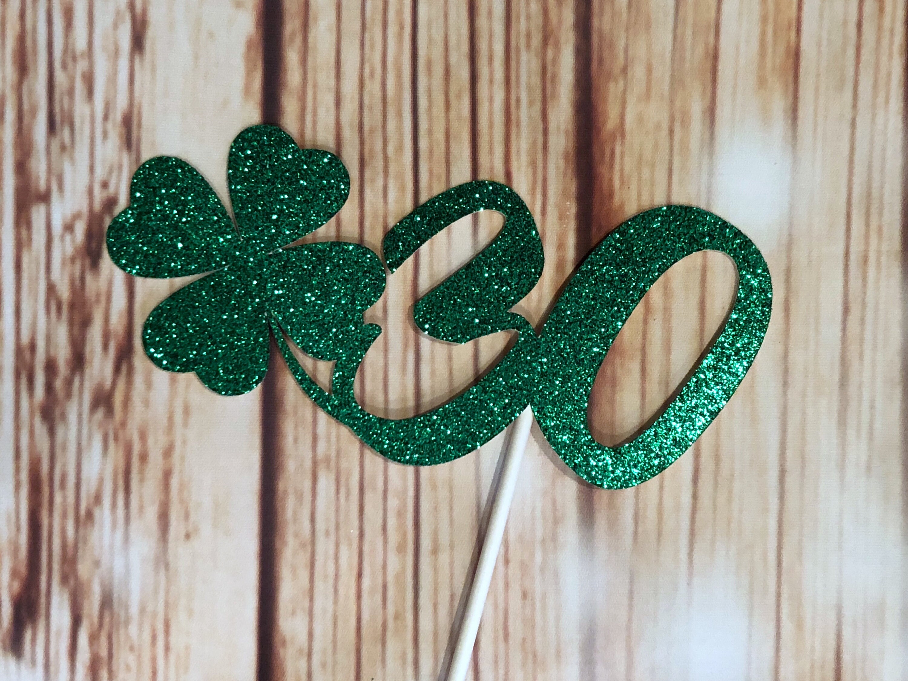 CUSTOM AGE Shamrock Topper, St Patrick's Day Cake Topper, St Paddy Cake ...