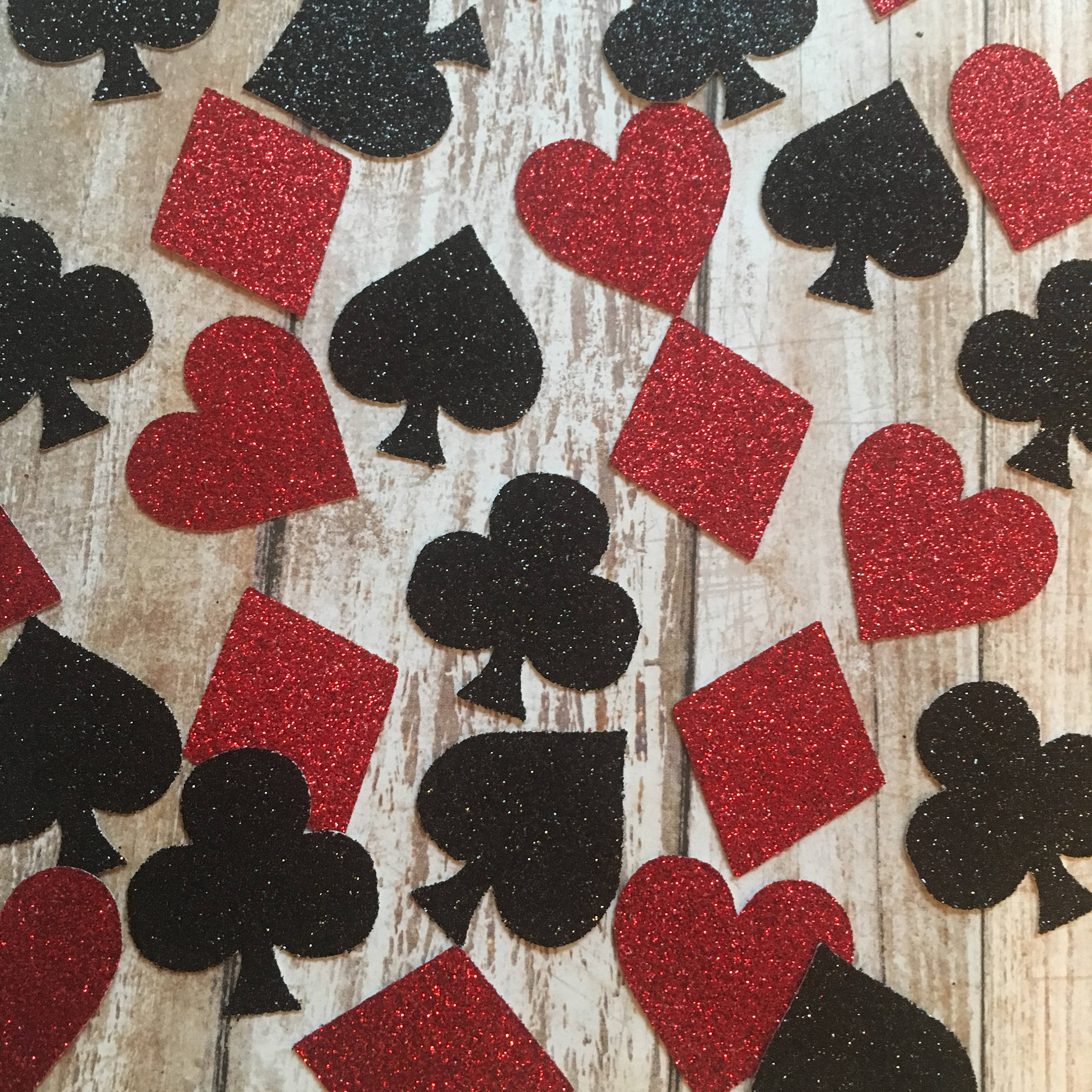 Playing Card Confetti Casino Birthday Banner Playing Card - Etsy