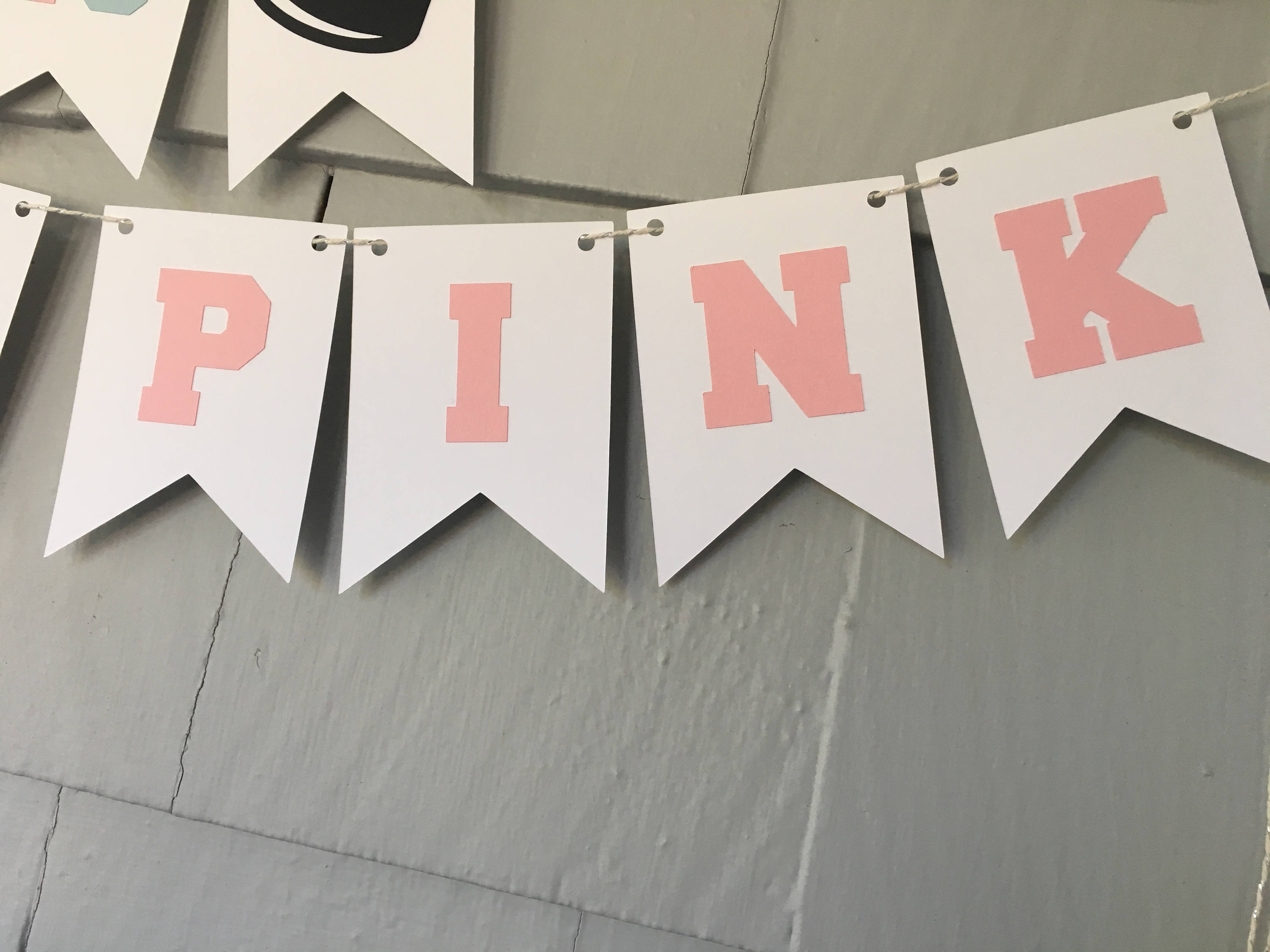 CHOOSE COLORS Team Pink Vs Team Blue Hockey Gender Reveal Banner ...