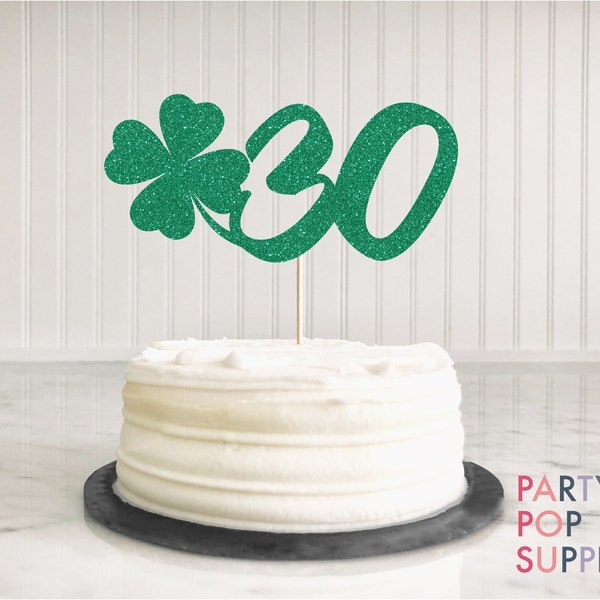 Shamrock Cake Topper - Etsy
