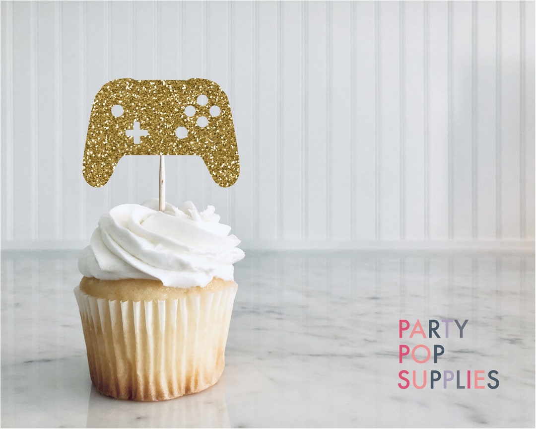 Video Game Controller Cupcake Topper, Gaming Birthday Decor, Gamer ...