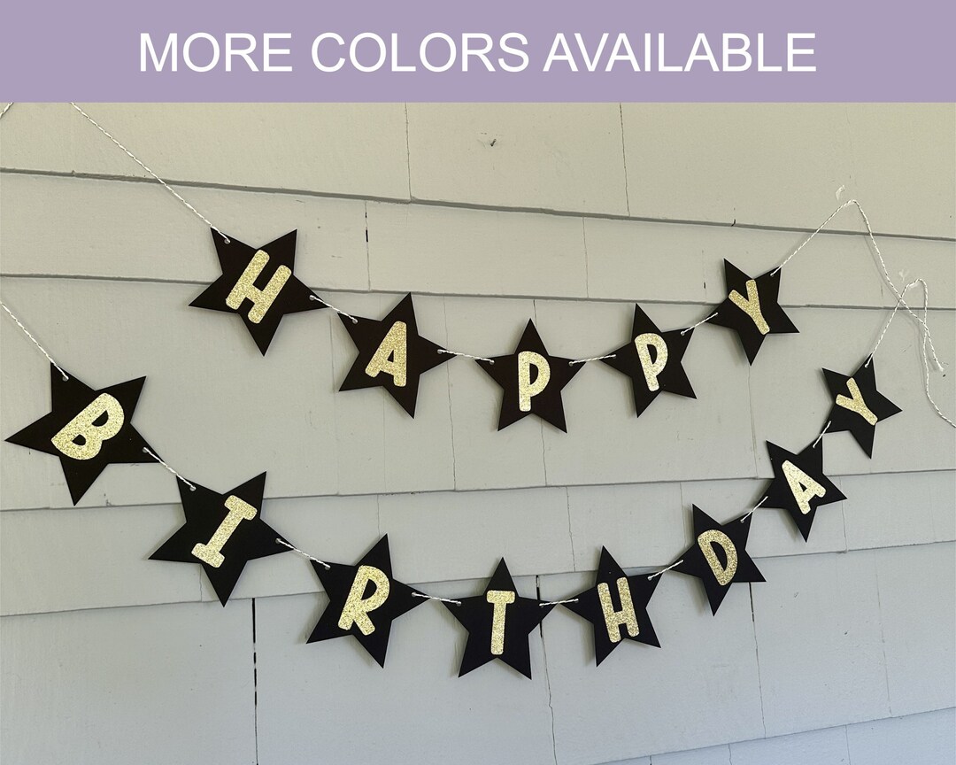 Star Birthday Banner, Celestial Birthday Banner, Star Party Decor ...