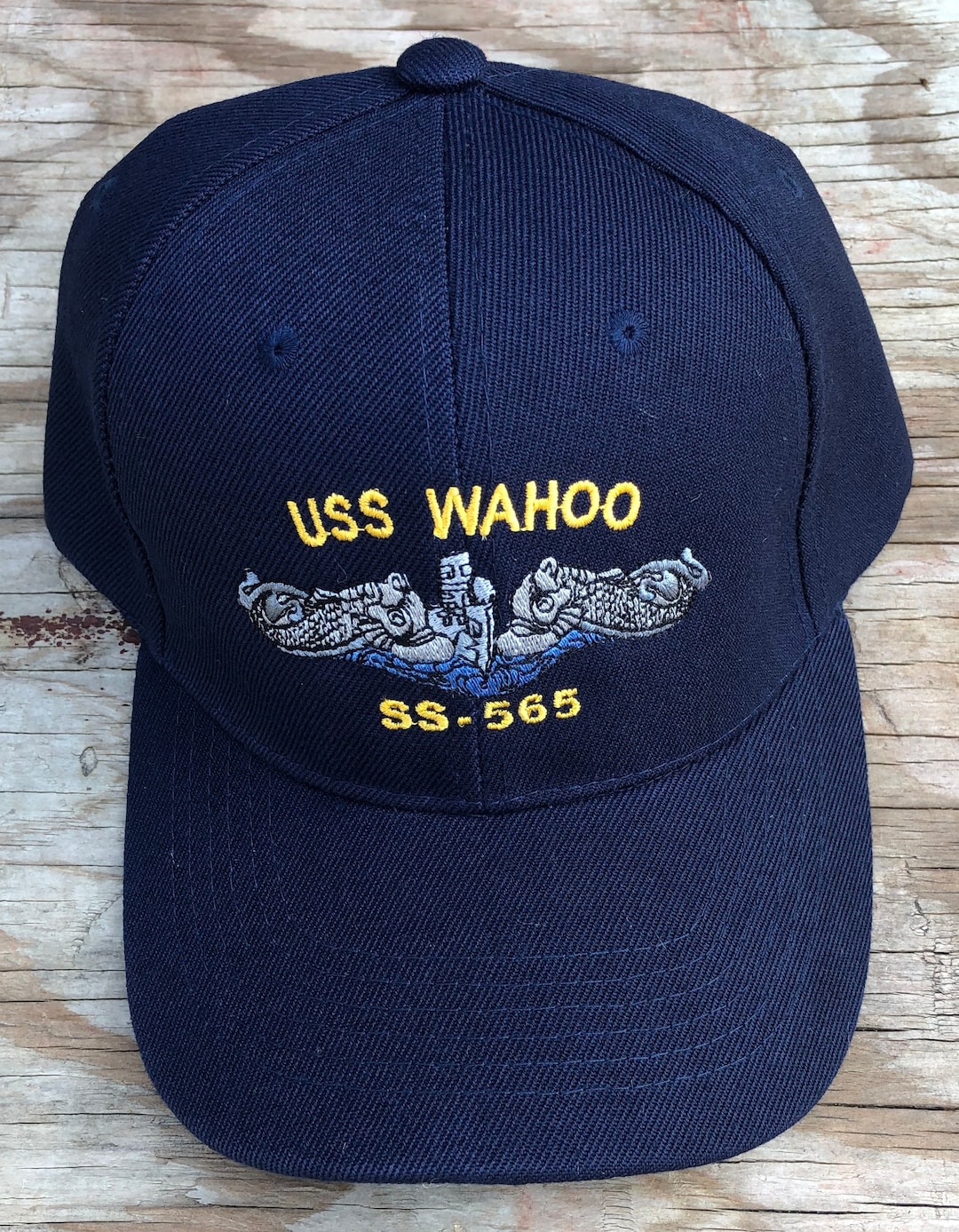 USS Wahoo SS-565 Ball Cap Embroidered Submarine Enlisted - Etsy