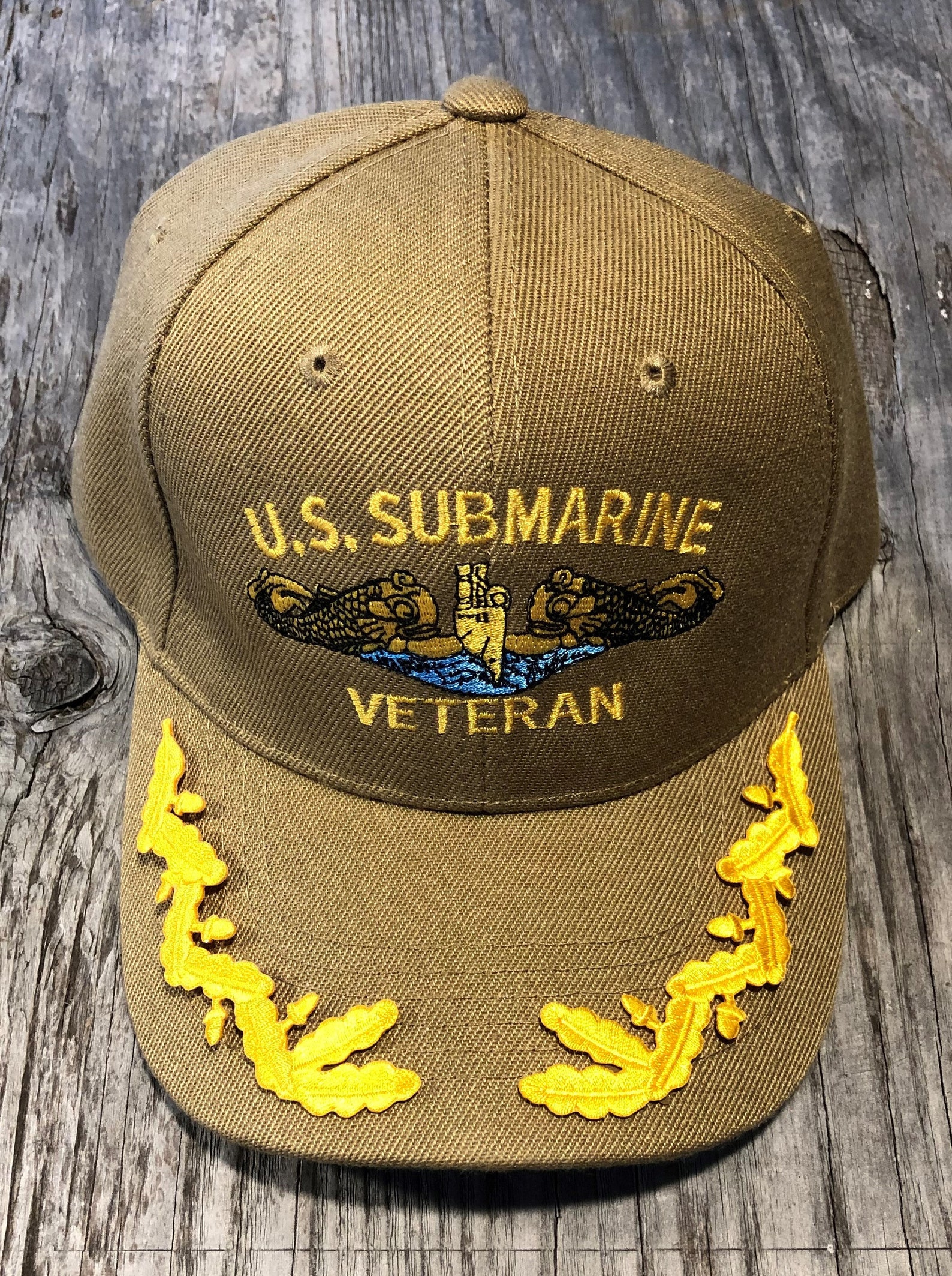 U.S. Submarine Veteran Ball Cap Gold Dolphins Navy CAPT or CDR | Etsy