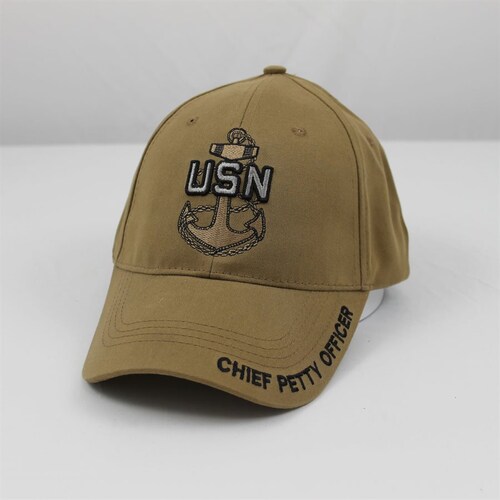US Navy Senior Chief Petty Officer Ball Cap Coyote Brown SCPO - Etsy