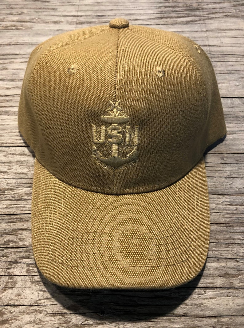 US Navy Senior Chief Petty Officer Ball Cap Coyote Brown SCPO | Etsy