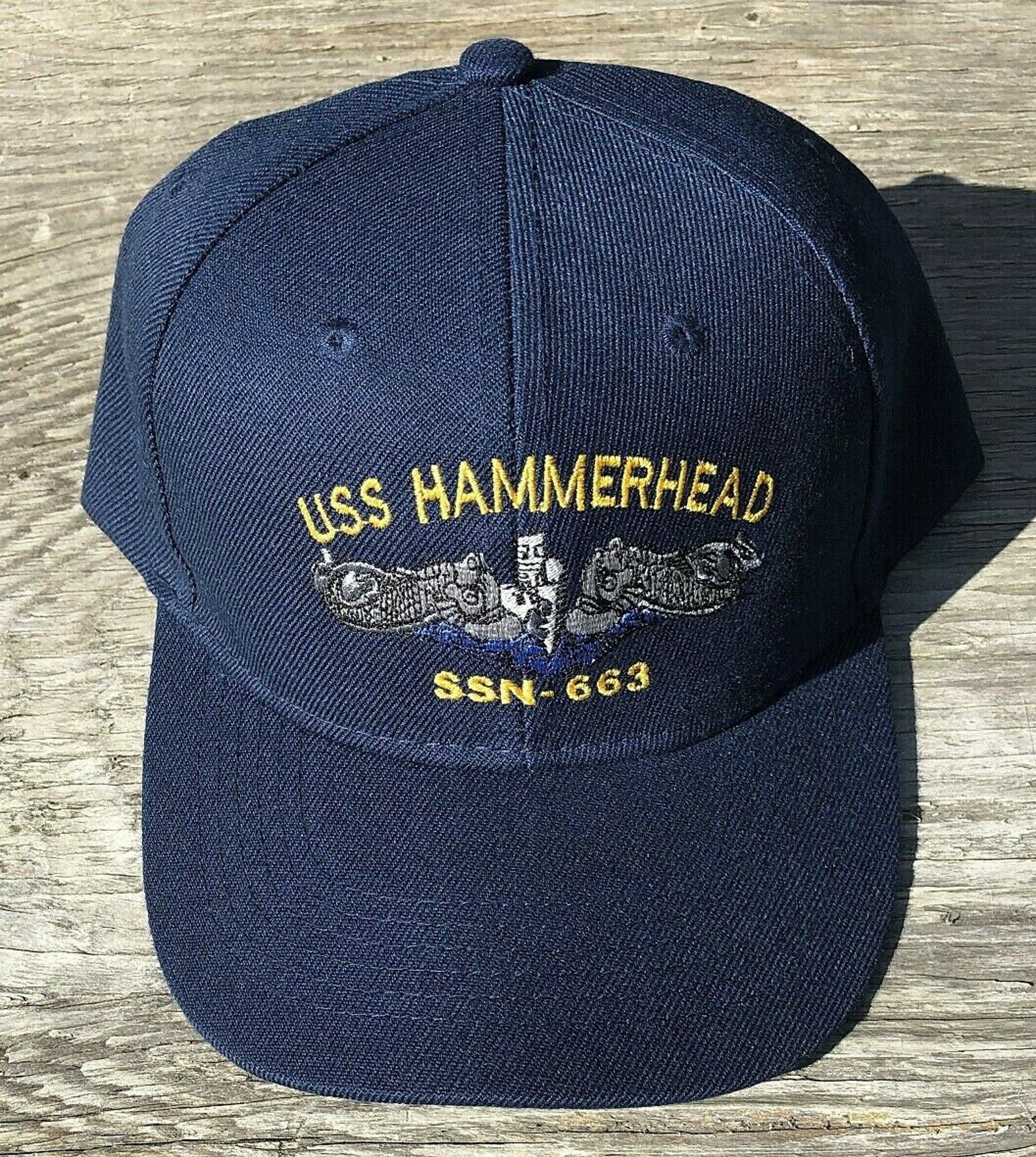 USS Hammerhead SSN-663 Ball Cap Embroidered Submarine Silver - Etsy