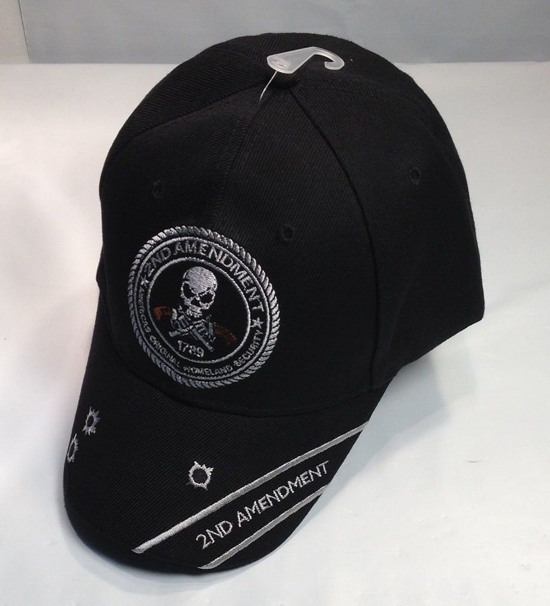 2nd Amendment Ball Cap Biker Patriotic Hat Army USMC Navy Homeland ...