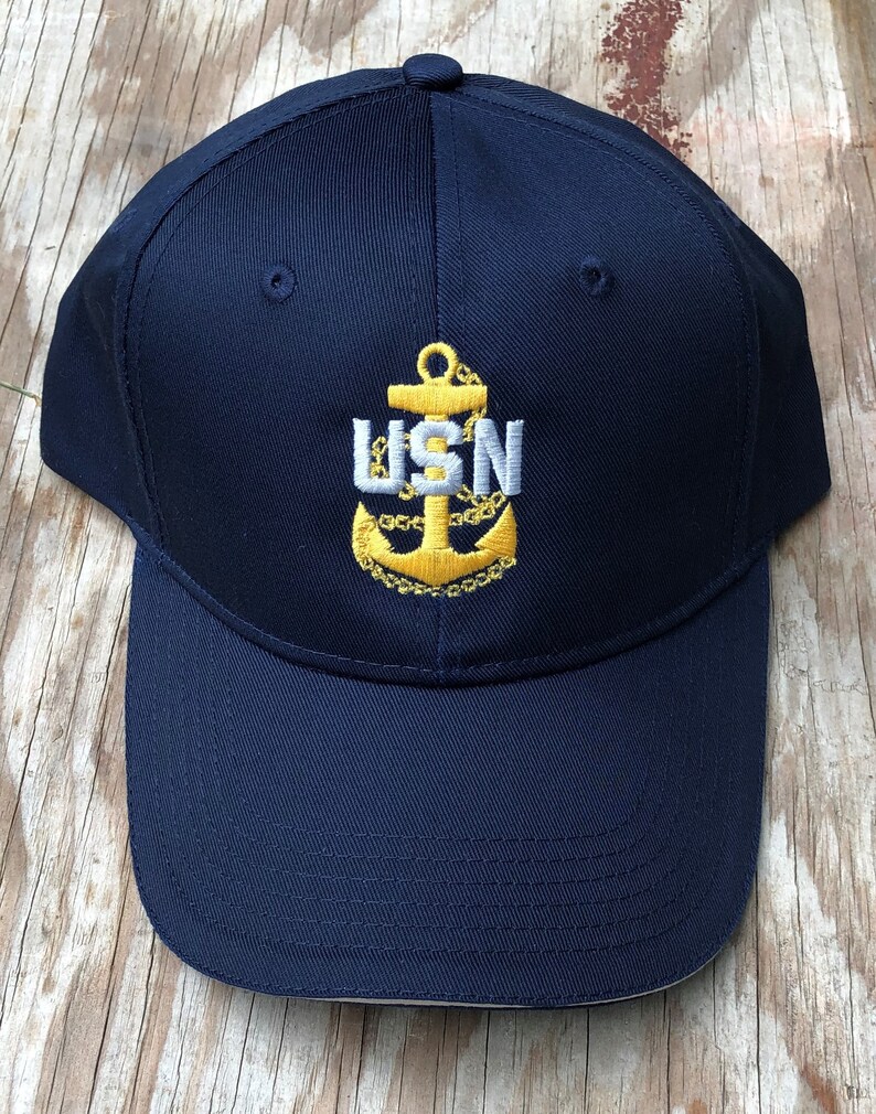 US Navy Chief Petty Officer Ball Cap CPO Gold Anchor Veteran - Etsy