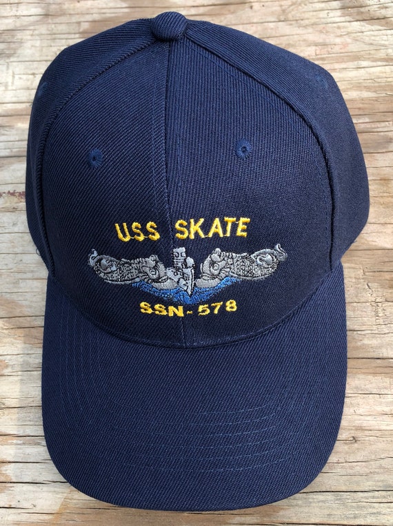 USS Skate SSN-578 Ball Cap Embroidered Submarine Enlisted | Etsy