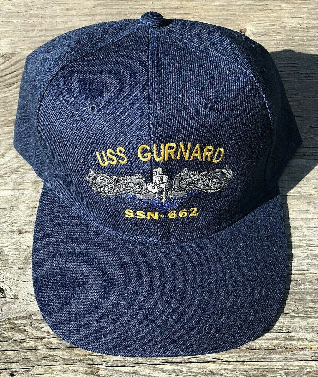 USS Gurnard SSN-662 Ball Cap Embroidered Submarine Silver Dolphins Hat ...