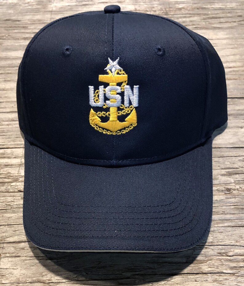 US Navy Senior Chief Petty Officer Ball Cap SCPO Gold Anchor - Etsy