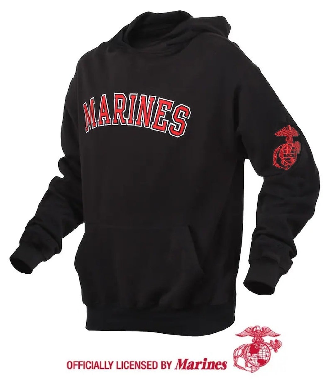 US Marine Corps Pullover Hoodie USMC Pull Over Sweatshirt Performance ...