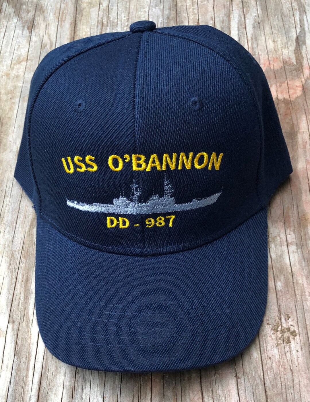 USS O'bannon DD-987 Embroidered Ball Cap Sprucan Destroyer Vet Navy Tin ...
