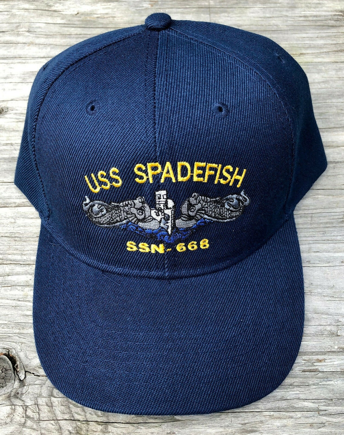USS Spadefish SSN-668 Ball Cap Submarine Enlisted Silver - Etsy