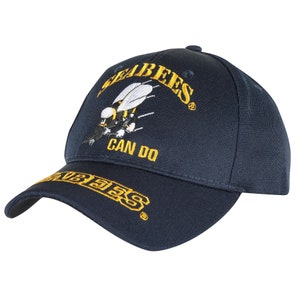 US Navy Seabees Ball Cap Vet Construction Battalion CB Veteran Vietnam ...