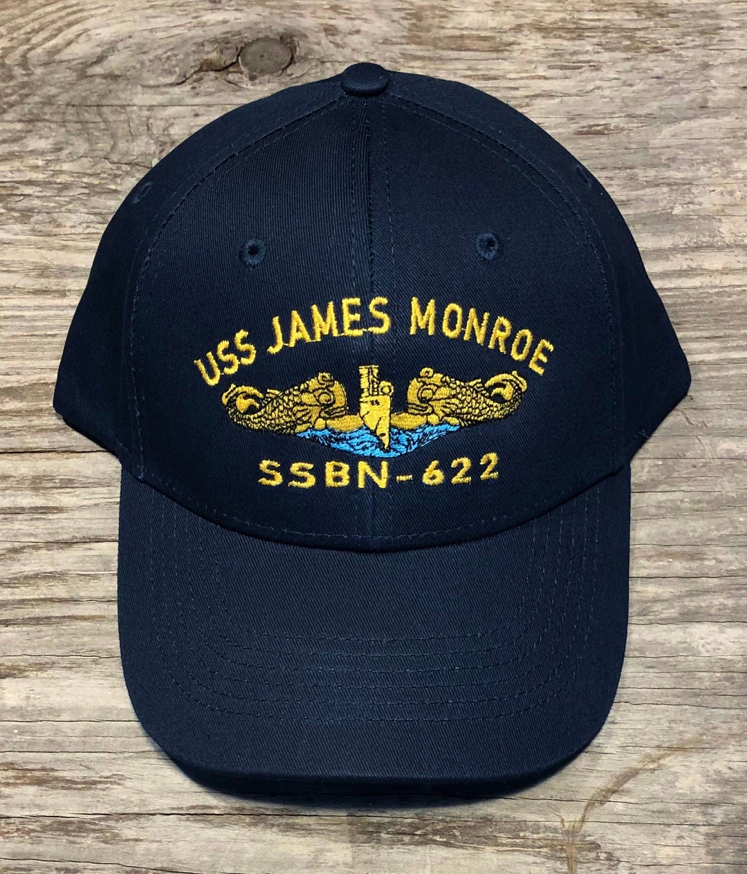 USS James Monroe SSBN-622 Ball Cap Embroidered Naval Officer Submarine ...