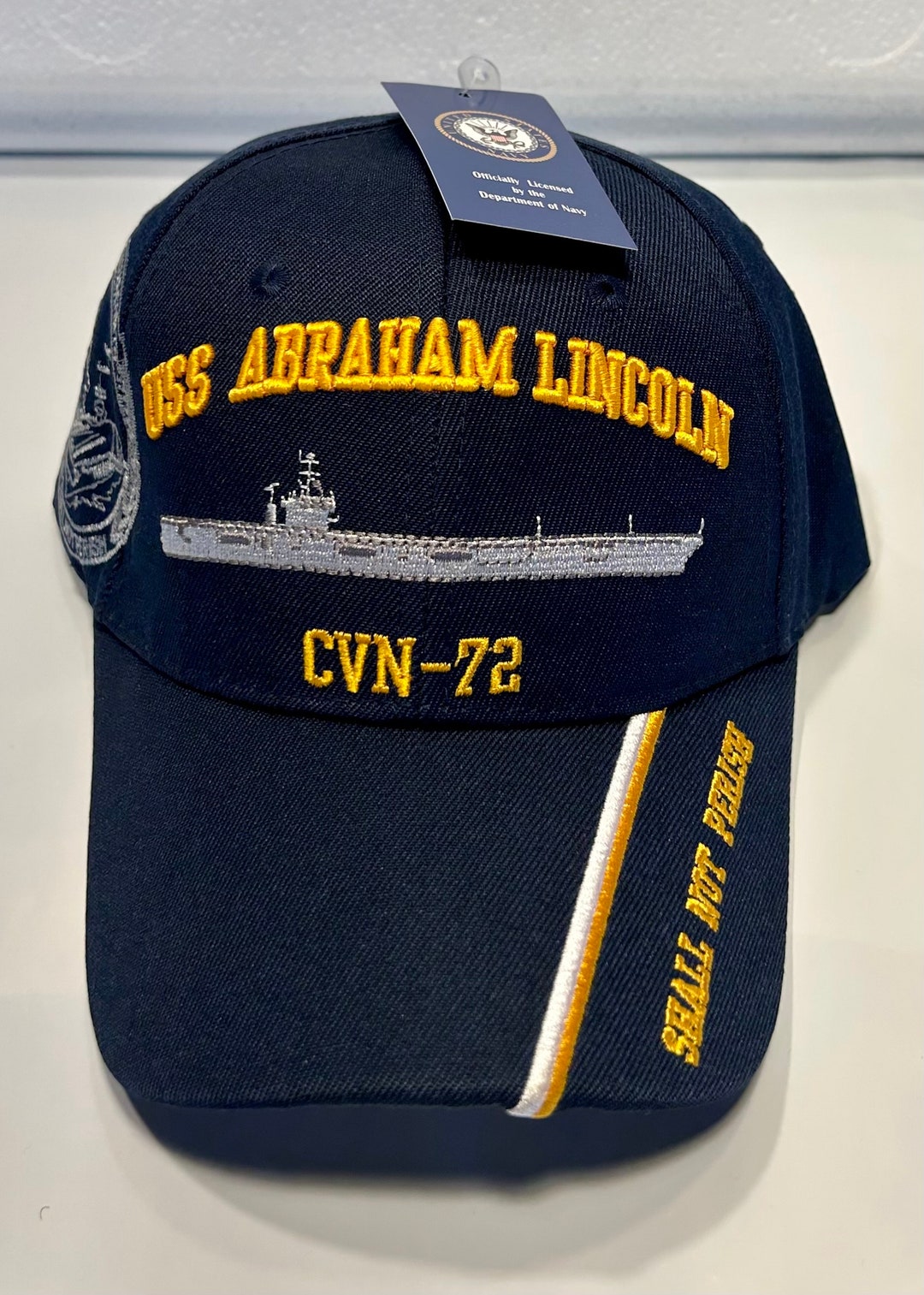 USS Abraham Lincoln CVN 72 Ball Cap Embroidered US Navy Vet Aircraft ...