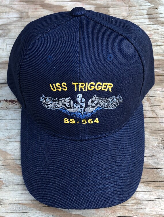 USS Trigger SS-564 Ball Cap Embroidered Submarine Enlisted | Etsy